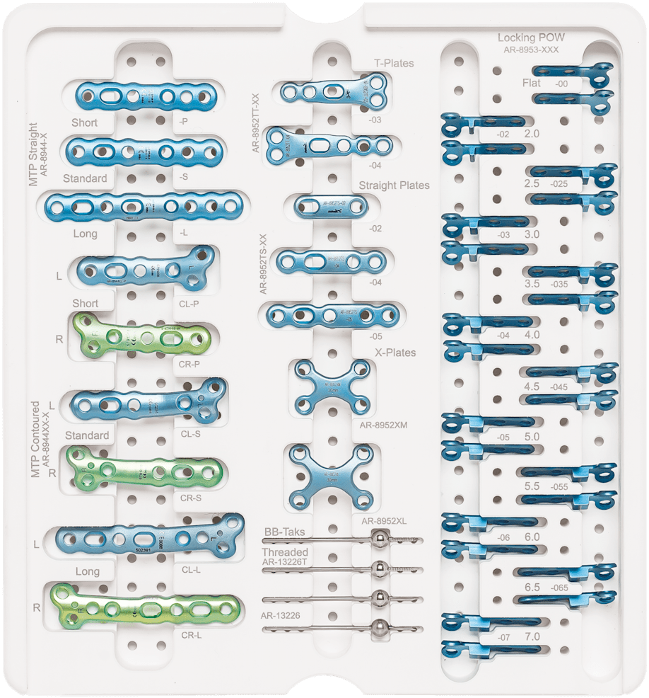 Arthrex - Plate Caddy, Comprehensive Fixation System, 3 mm - AR-8950C-06