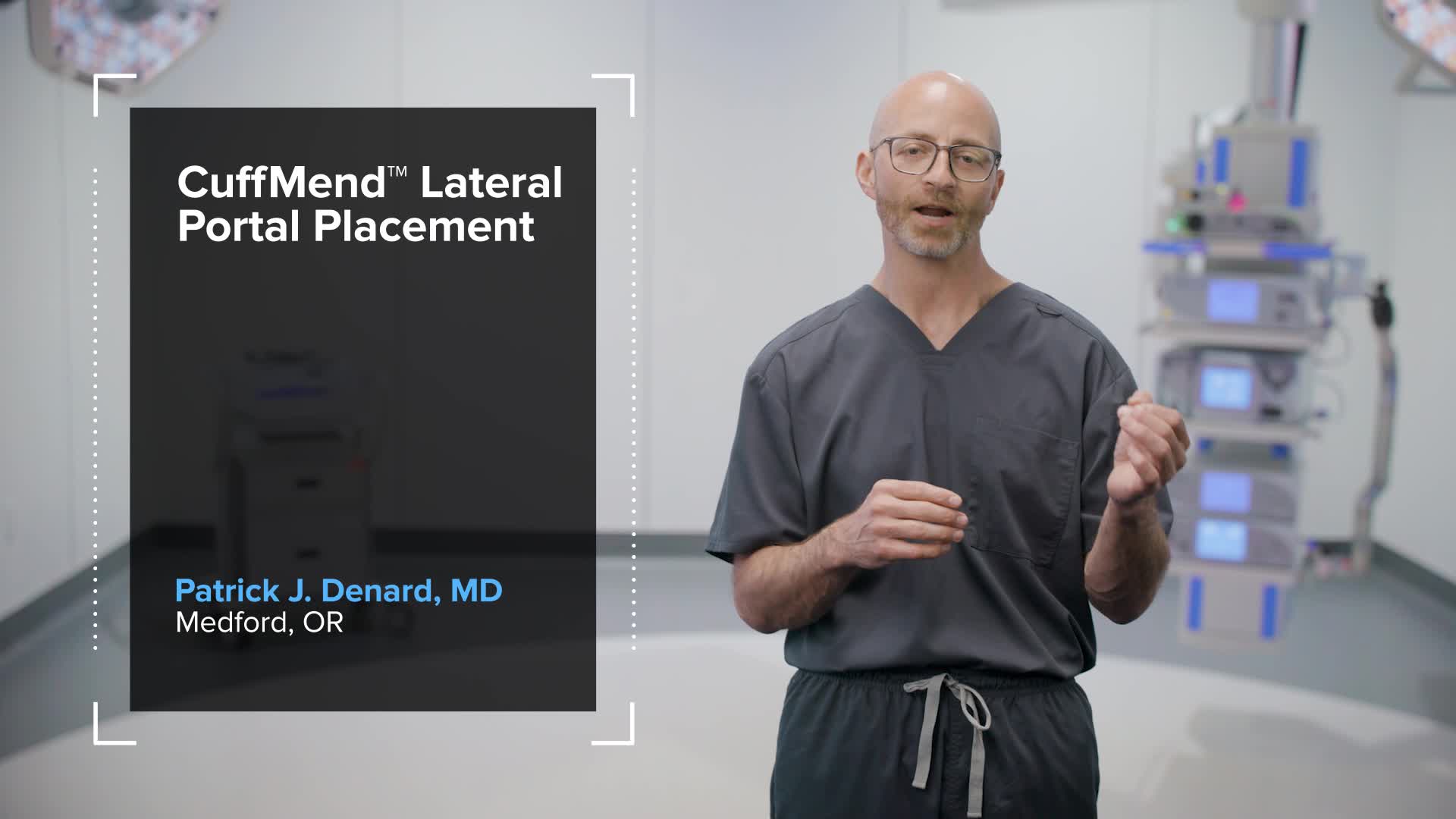 Arthrex - SpeedPearl: CuffMend™ Lateral Portal Placement