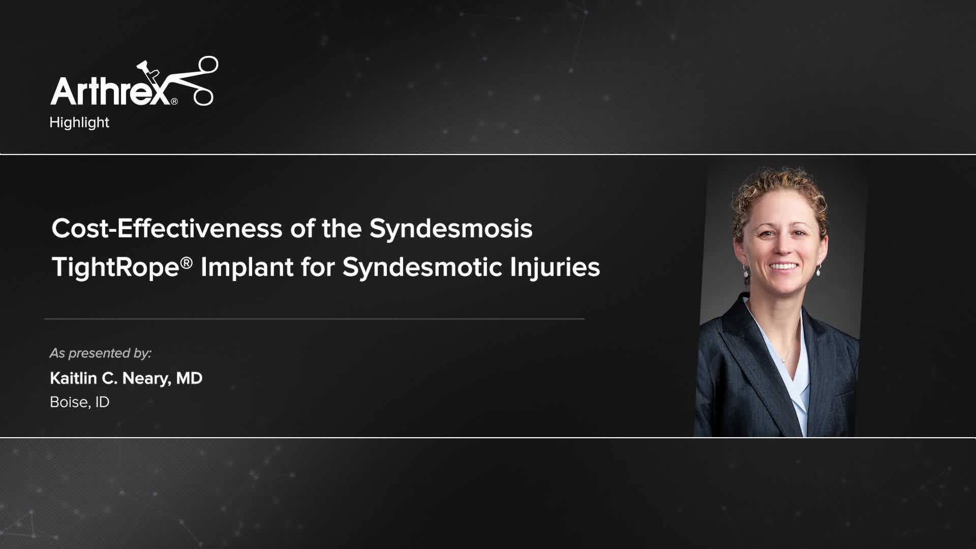 Arthrex - Cost-Effectiveness of the Syndesmosis TightRope® Implant for ...