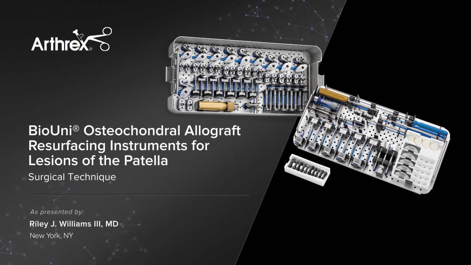 Arthrex - BioUni® Osteochondral Allograft Resurfacing Instruments for ...