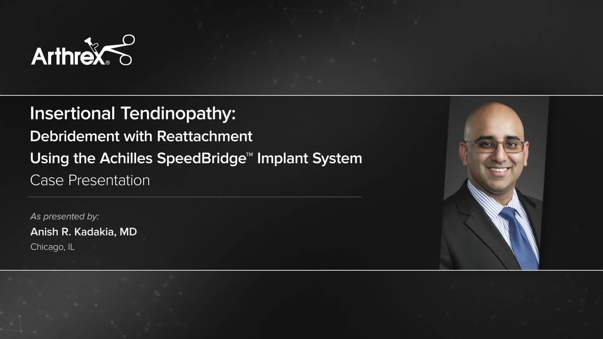 Arthrex - Insertional Tendinopathy: Debridement with Reattachment Using ...