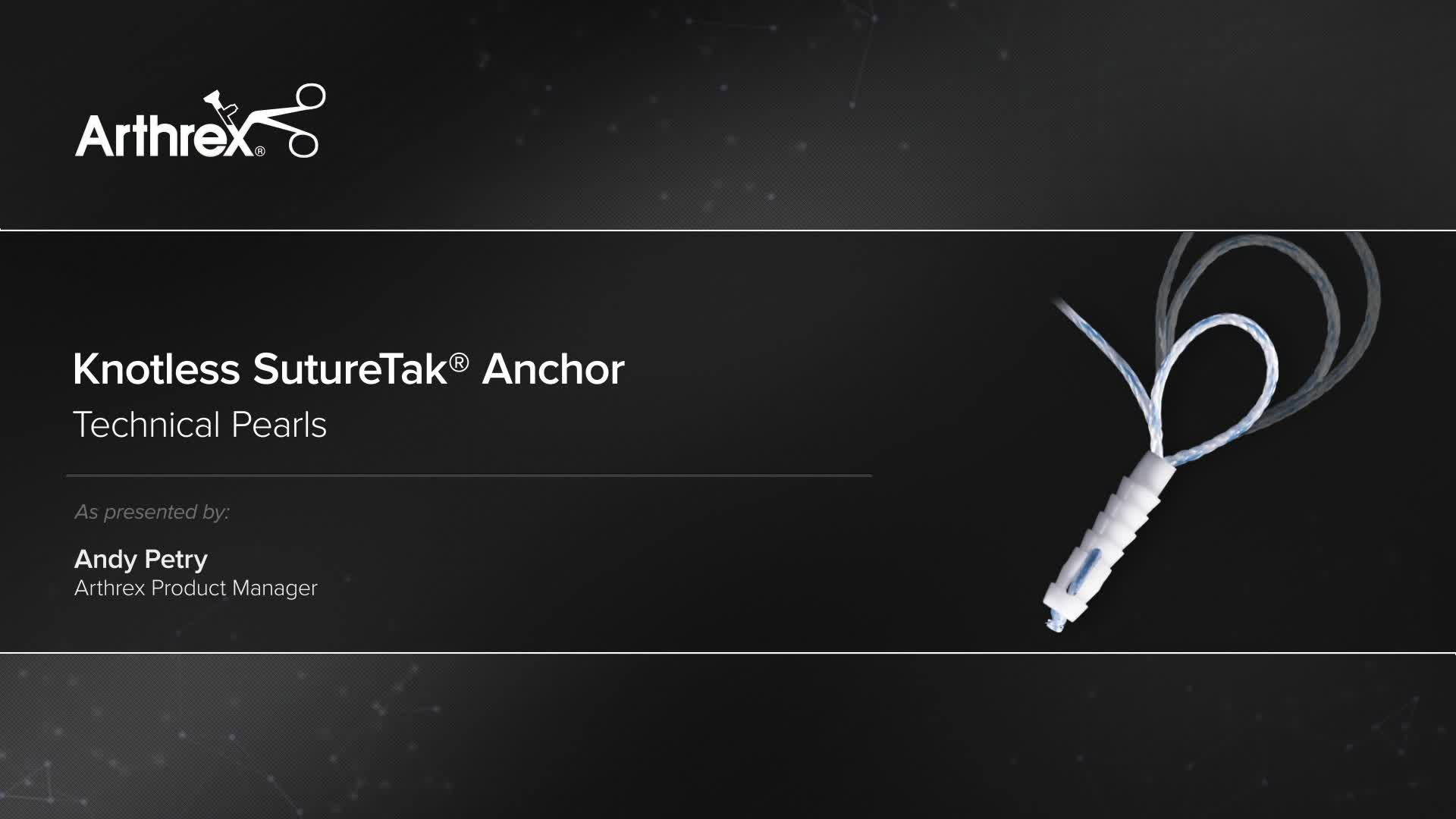 Arthrex - Knotless SutureTak®Anchor