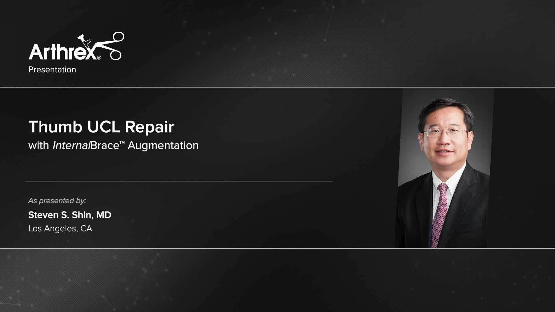 Arthrex - Thumb UCL Repair with InternalBrace™ Augmentation