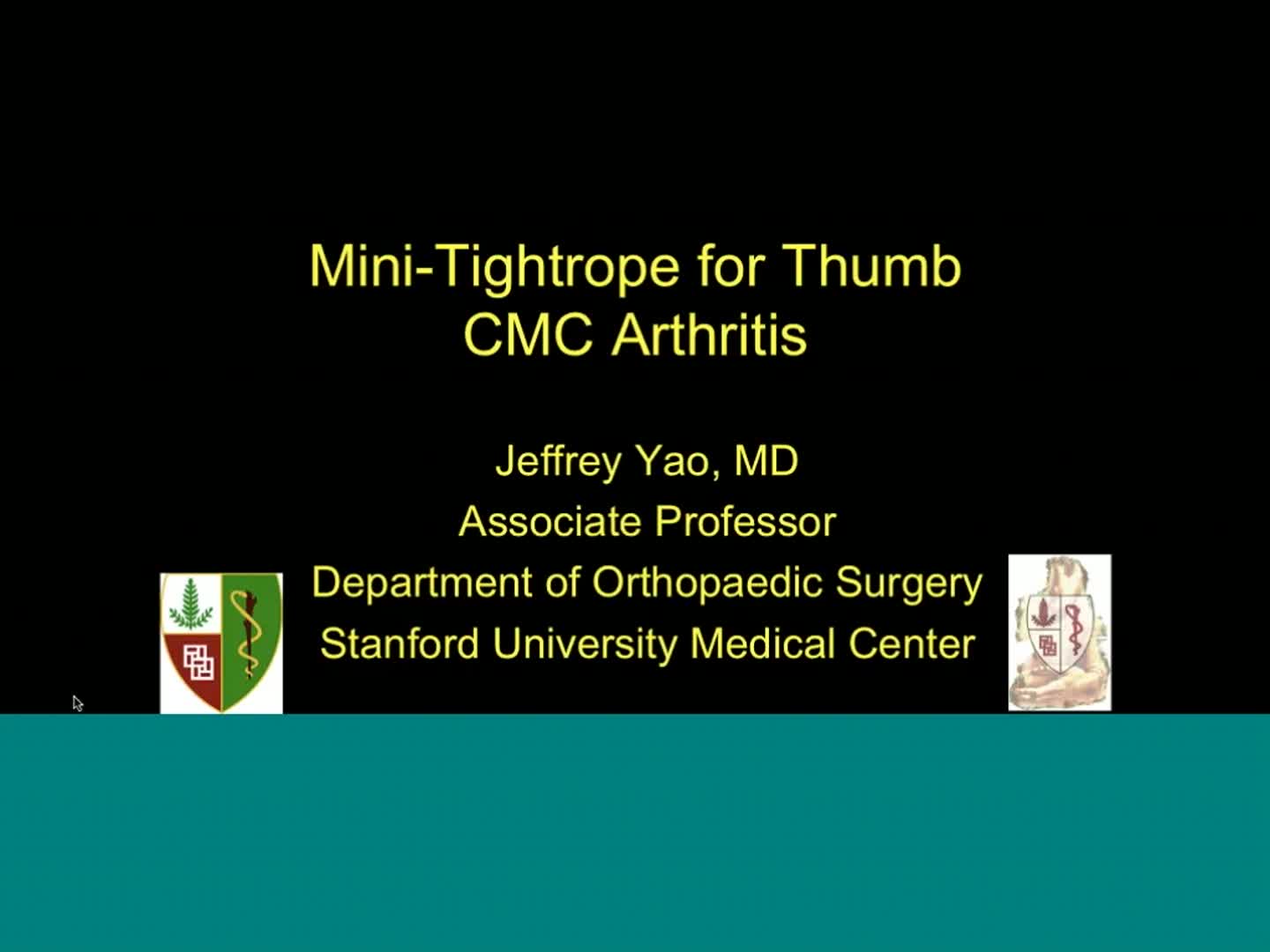 Arthrex - Mini TightRope® for Thumb CMC Arthritis - WebEx