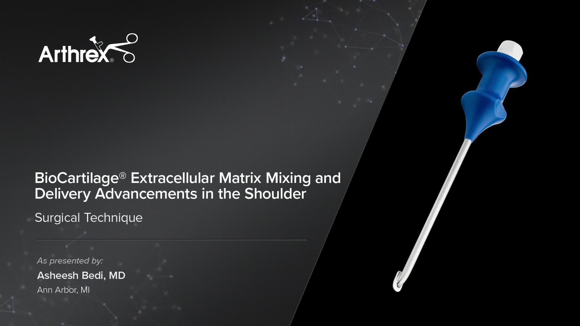 Arthrex - BioCartilage® Extracellular Matrix Mixing and Delivery ...