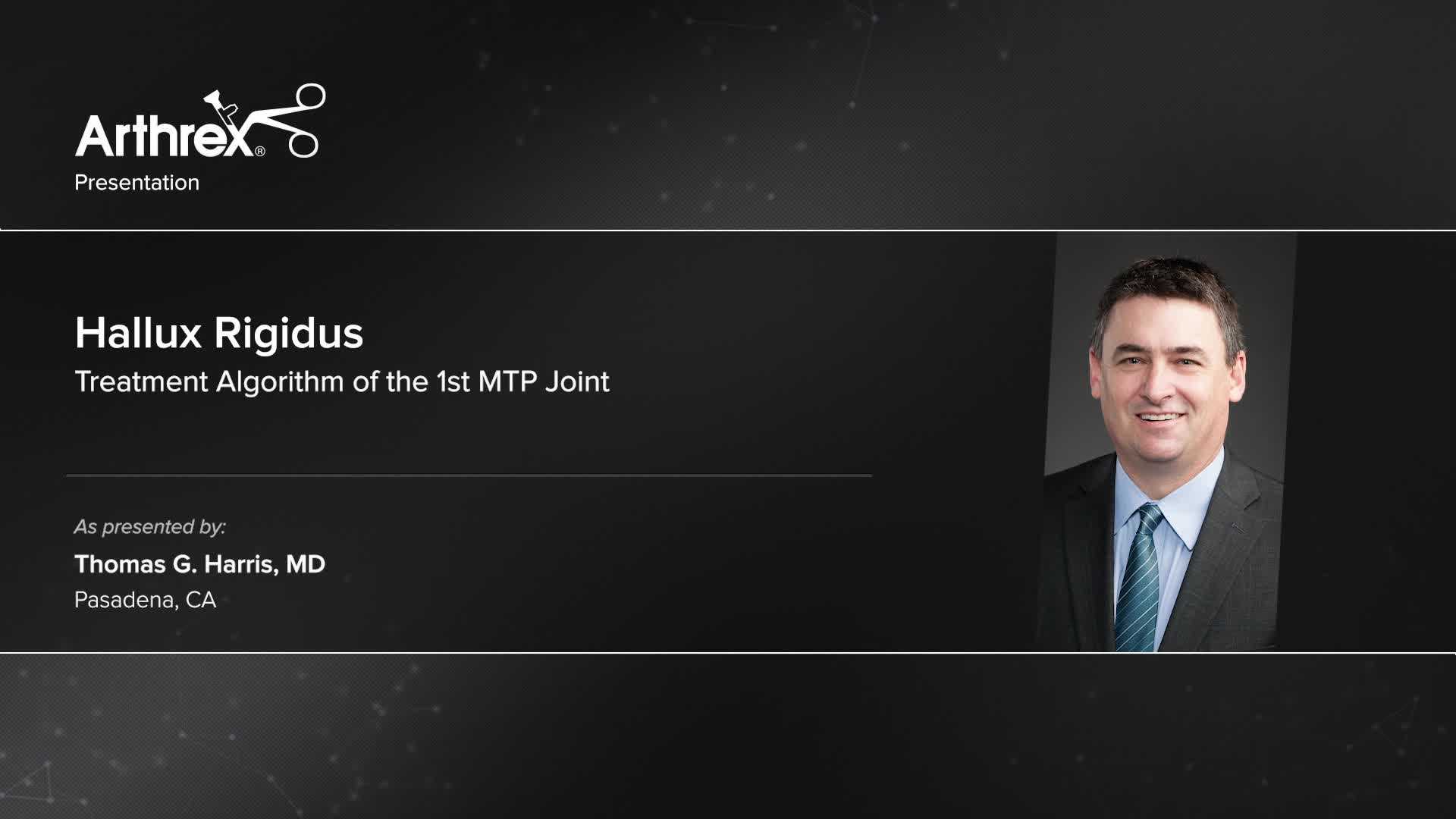 Arthrex - Hallux Rigidus Treatment Algorithm of the 1st MTP Joint