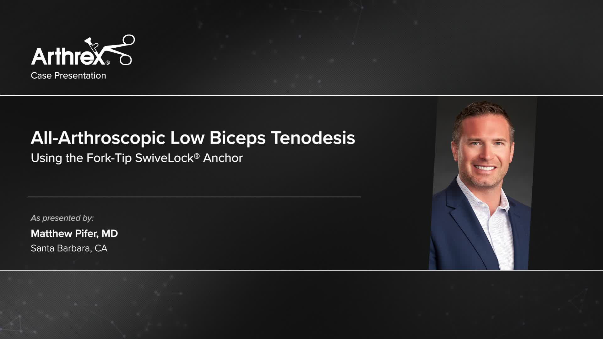 Arthrex - All-Arthroscopic Low Biceps Tenodesis Using the Fork-Tip ...