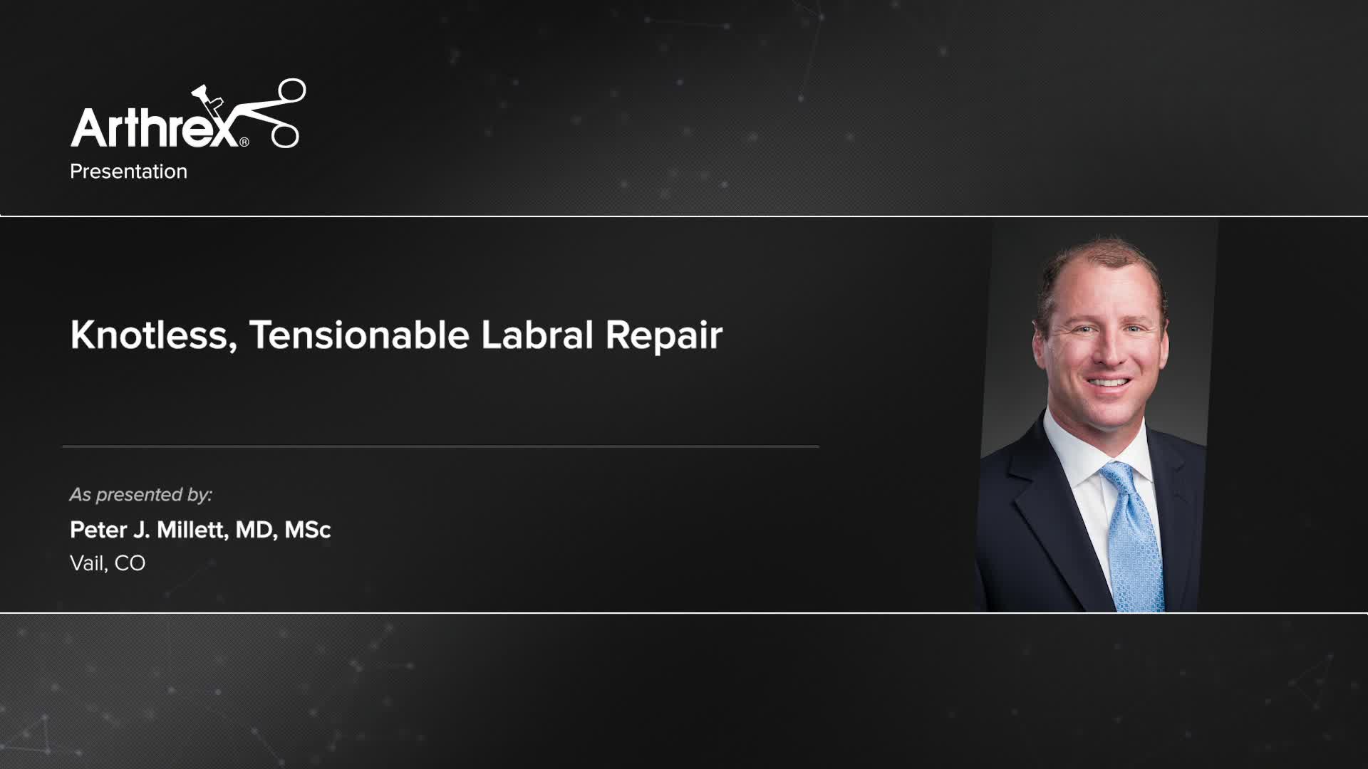 Arthrex - Knotless, Tensionable Labral Repair