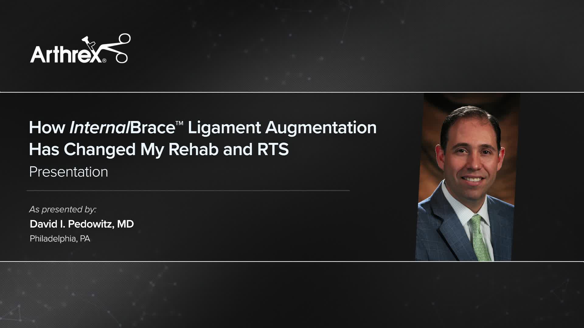 Arthrex - How InternalBrace™ Ligament Augmentation Has Changed My Rehab ...