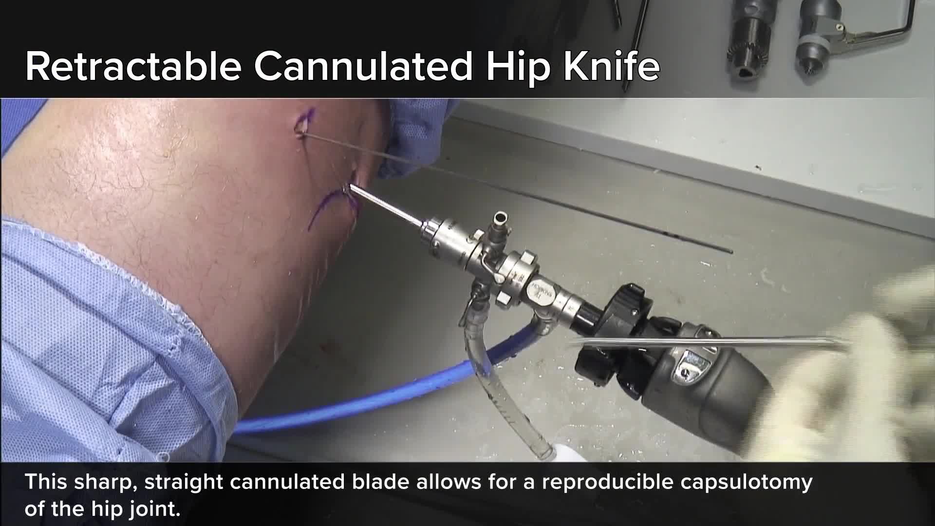 Arthrex - Retractable Cannulated Hip Knife