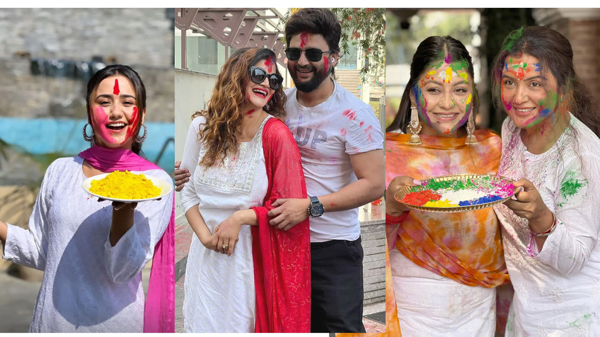 Actors from film and music fields celebrated Holi | Artist of Nepal