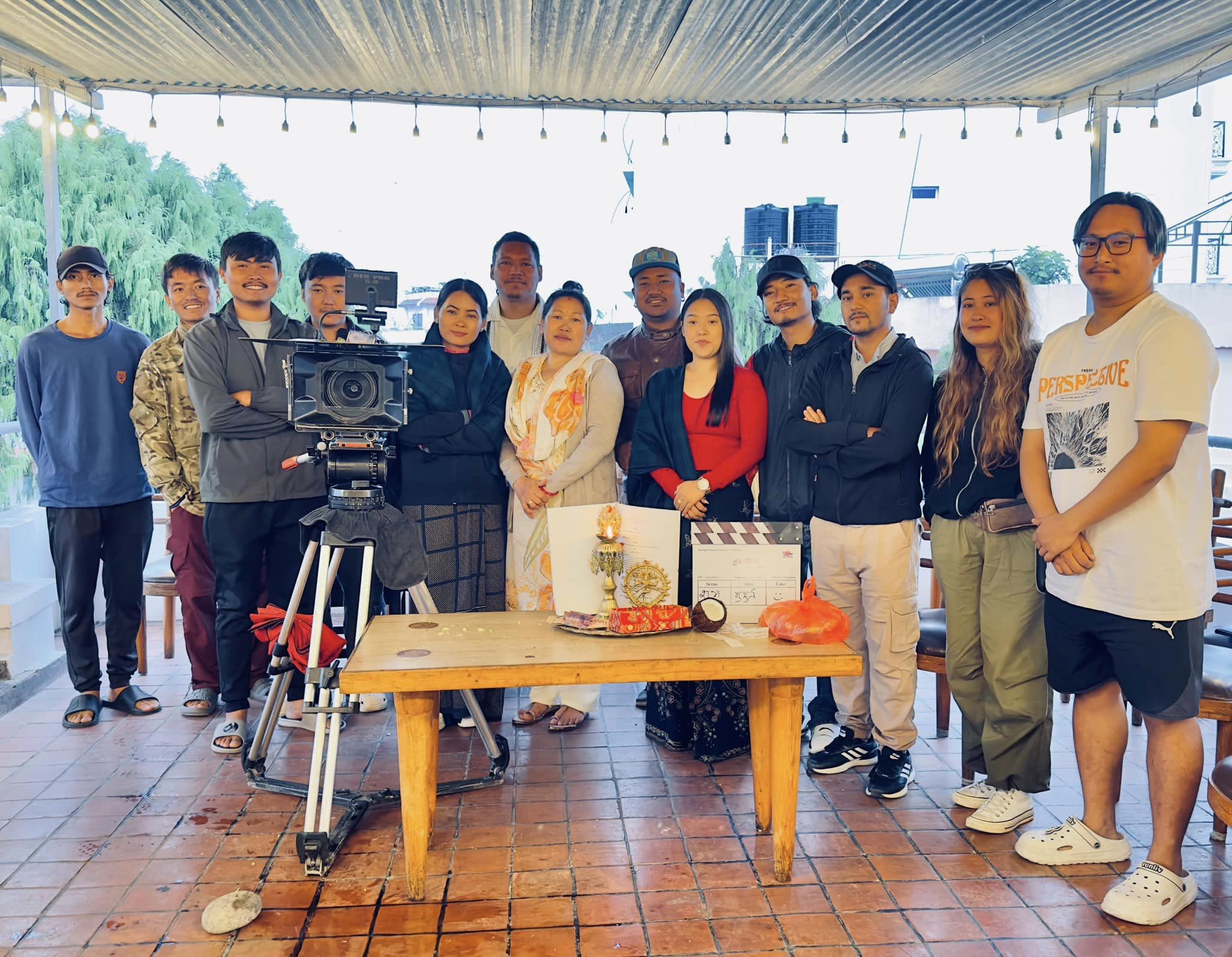 Filming of the movie 'Junkiri' under the direction of Dip Gurung ...