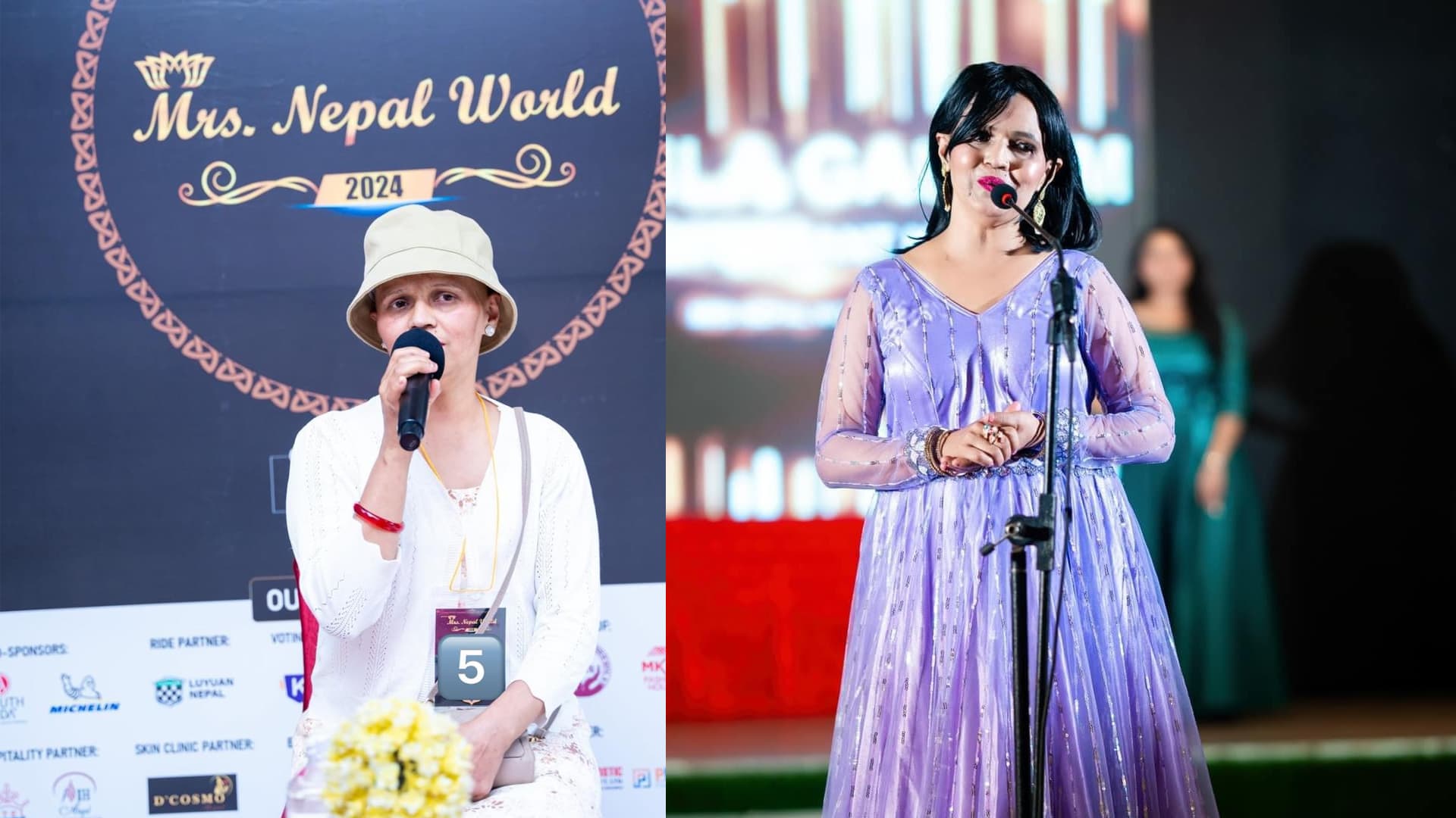 Kopila, who has won cancer twice, is competing in the Mrs. Nepal World ...