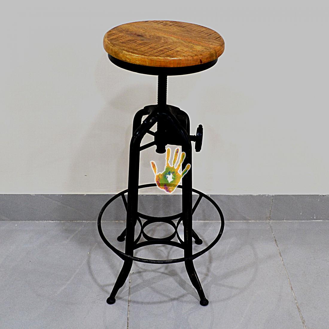 Industrial Adjustable Bar Stool Browse Furniture Artlivo.com