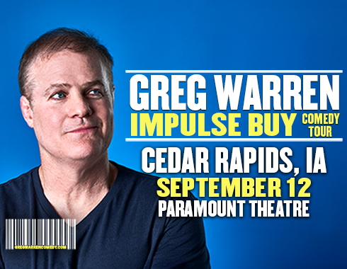 Greg Warren, September 12, 2026 7:30PM | Arts Iowa