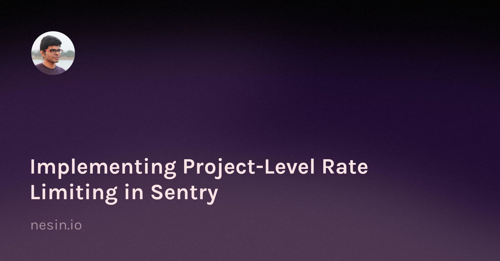 Implementing Project-Level Rate Limiting in Sentry
