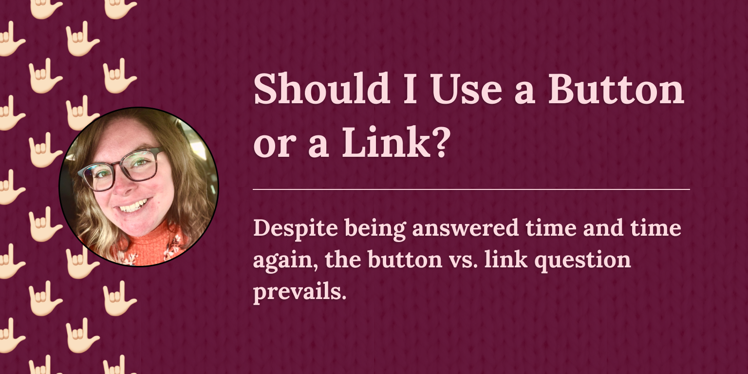 Should I Use A Button Or A Link Designer Feed