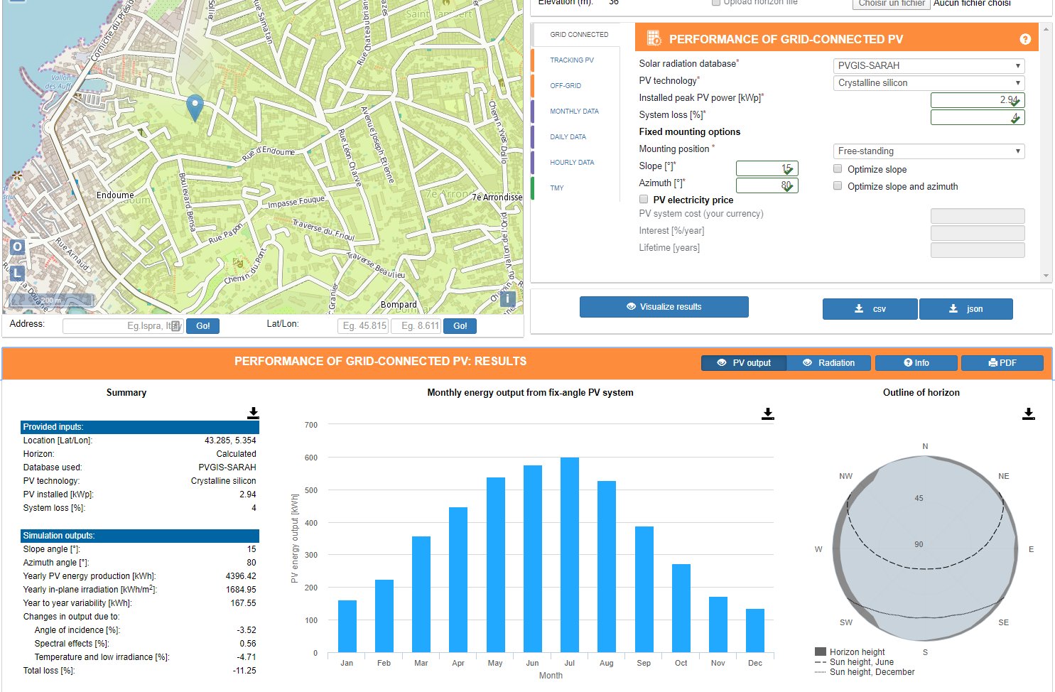 Estimation PVGIS - Forum photovoltaïque