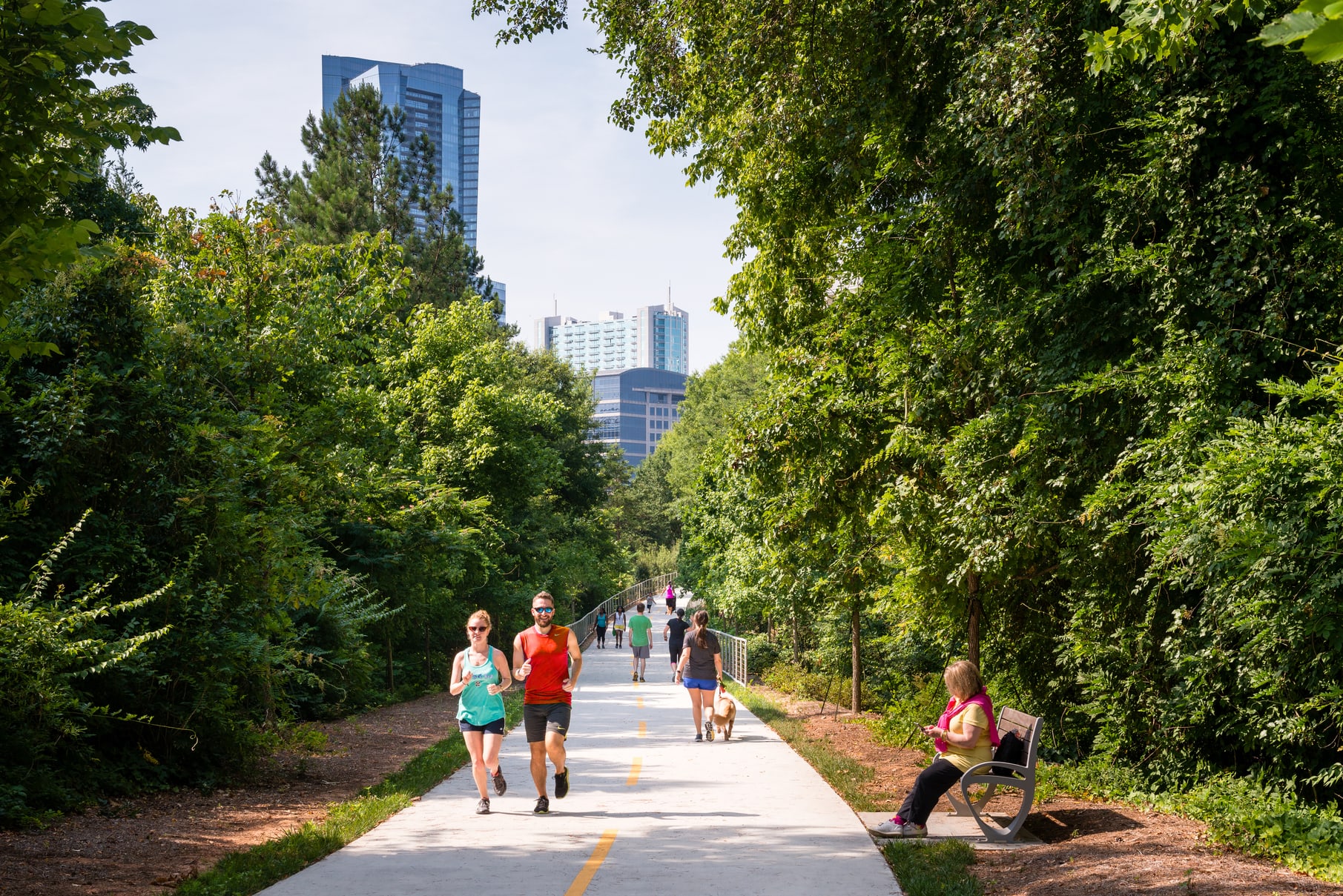 Jackson Street Bridge - Engagement Photos in Atlanta | Discover Atlanta