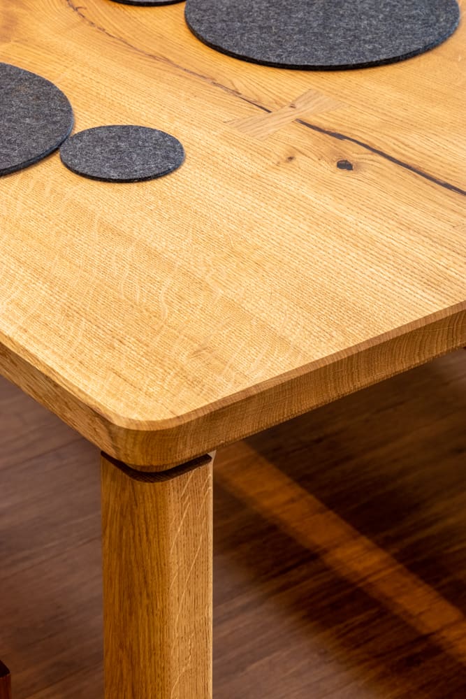 Oak Dining Table - Atlantic Makers