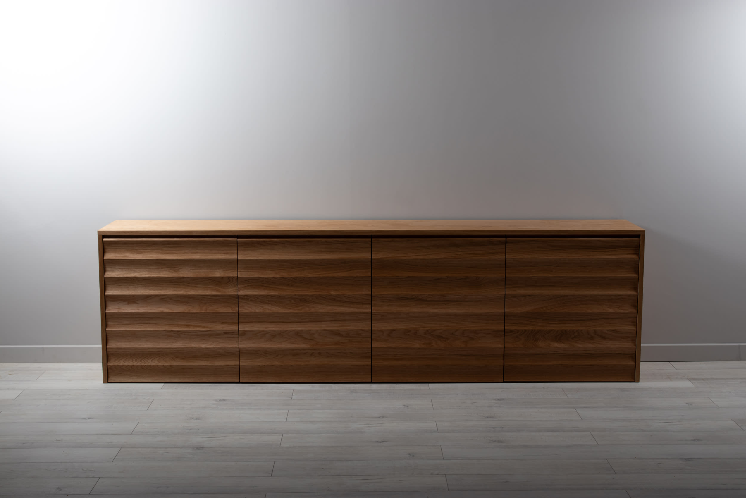 Scalloped Oak Sideboard - Atlantic Makers