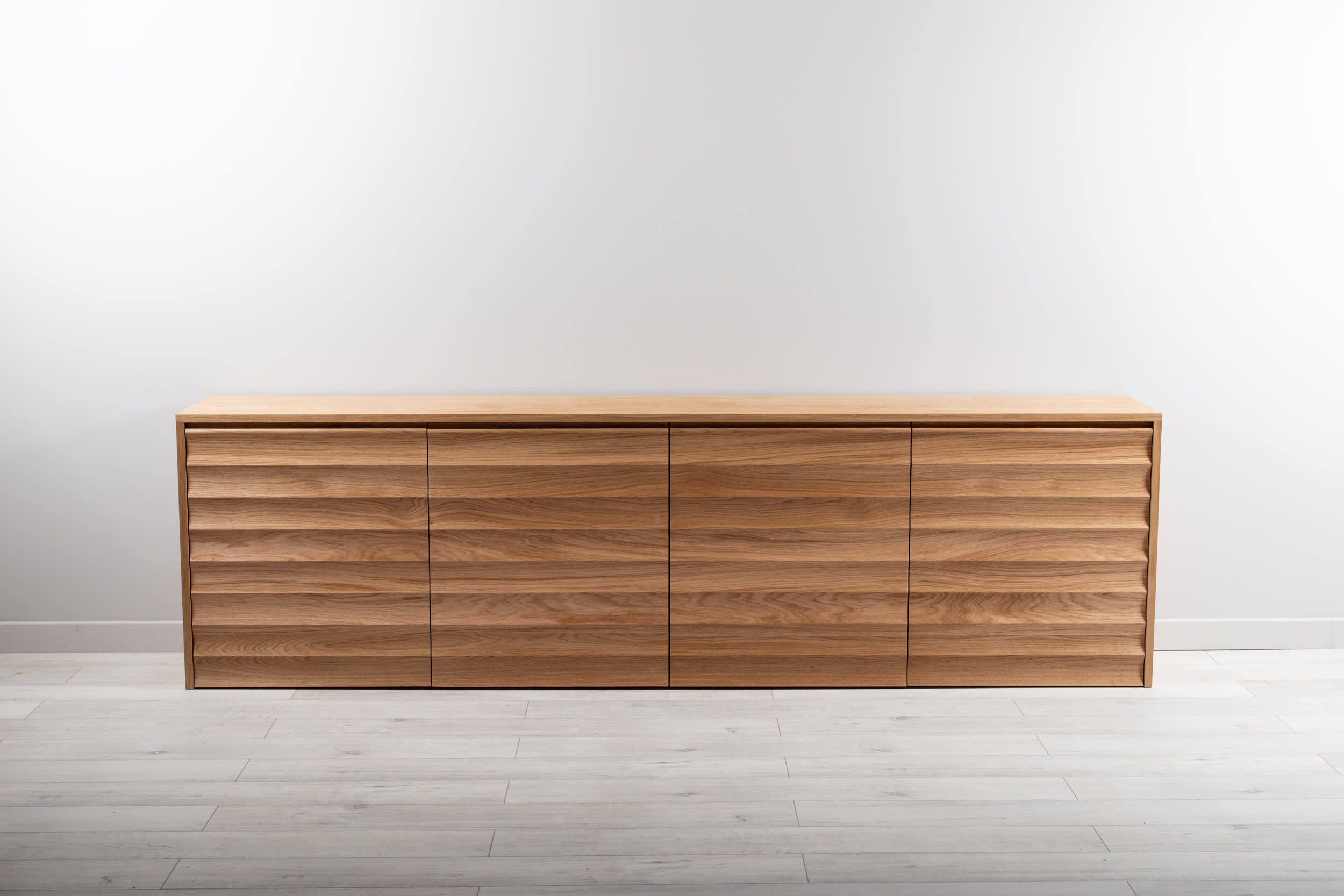 Scalloped Oak Sideboard - Atlantic Makers