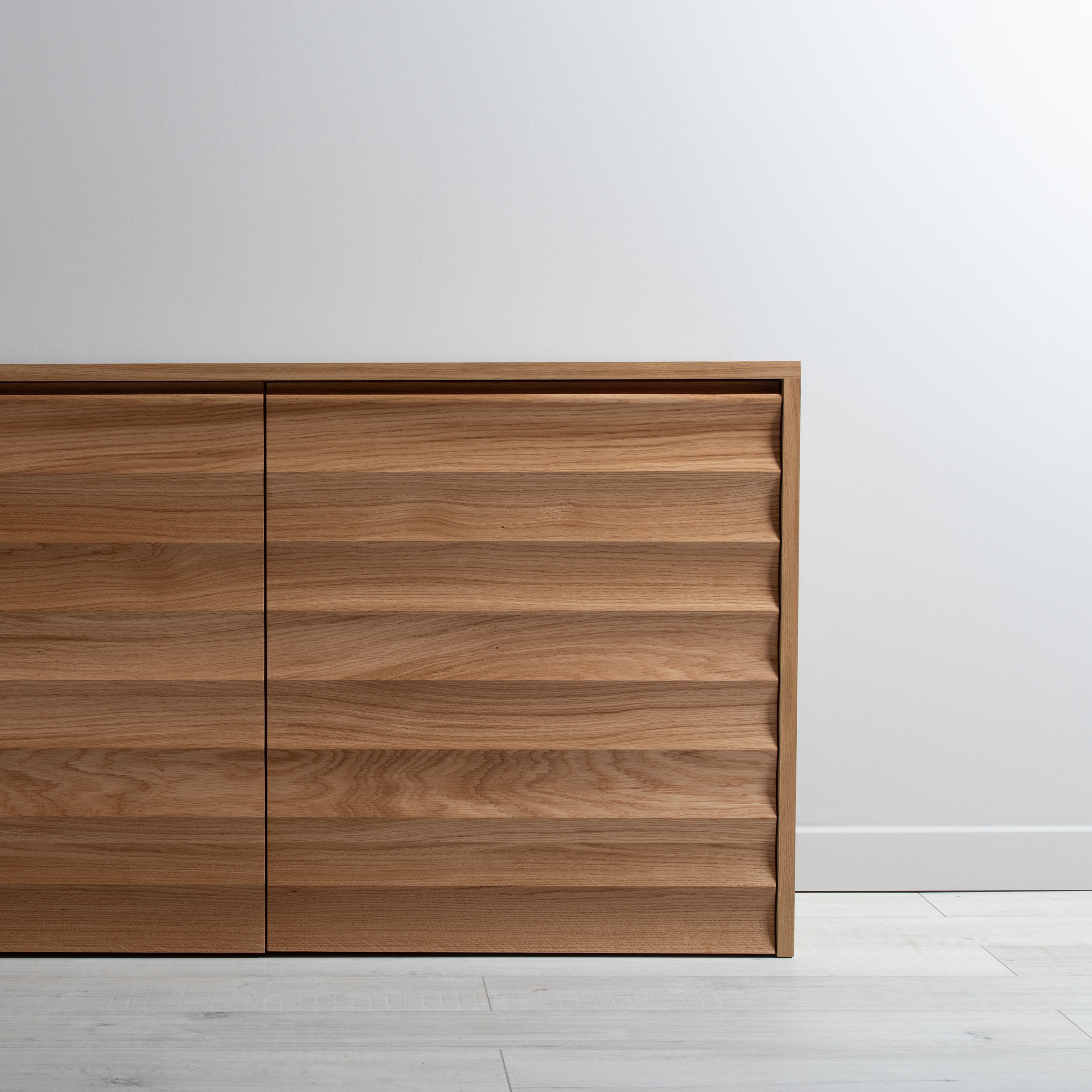 Scalloped Oak Sideboard - Atlantic Makers