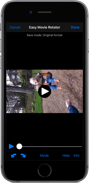 Easy Movie Rotator - Photos extension to rotate movies quickly and easily.
