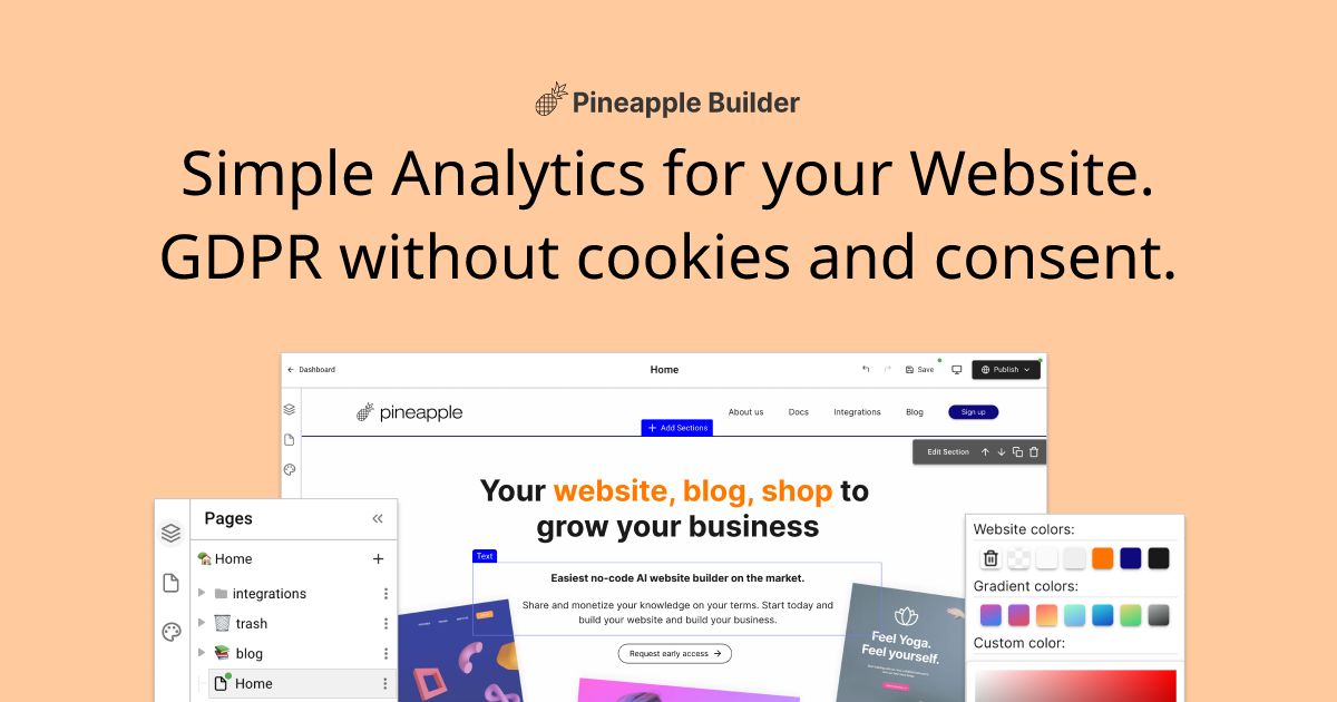 Simple Analytics for your website. GDPR-ready without cookies and consent.