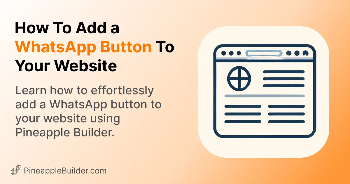 How to add WhatsApp button on website?