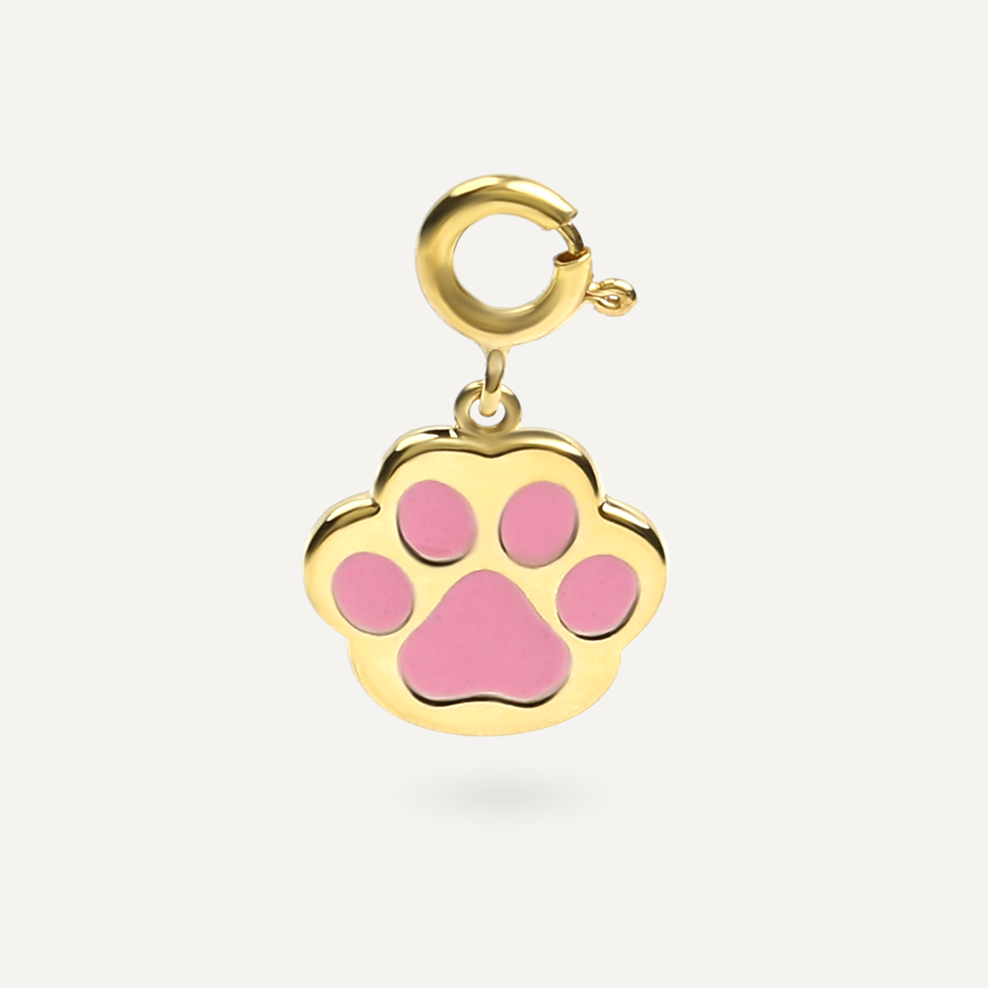 Paw Print Gold Charm | Aurum Lab