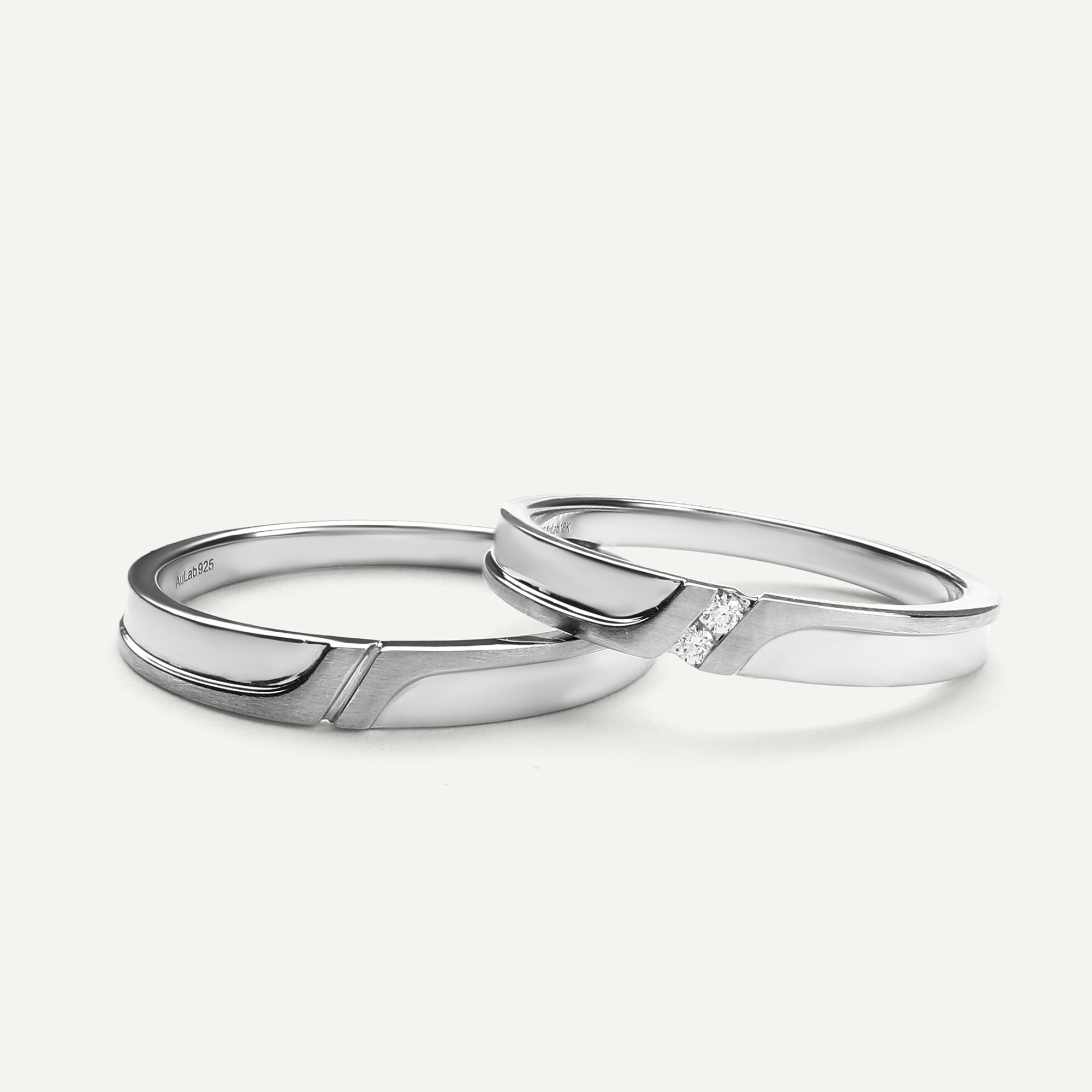 Halsten Wedding Diamond Ring | Aurum Lab