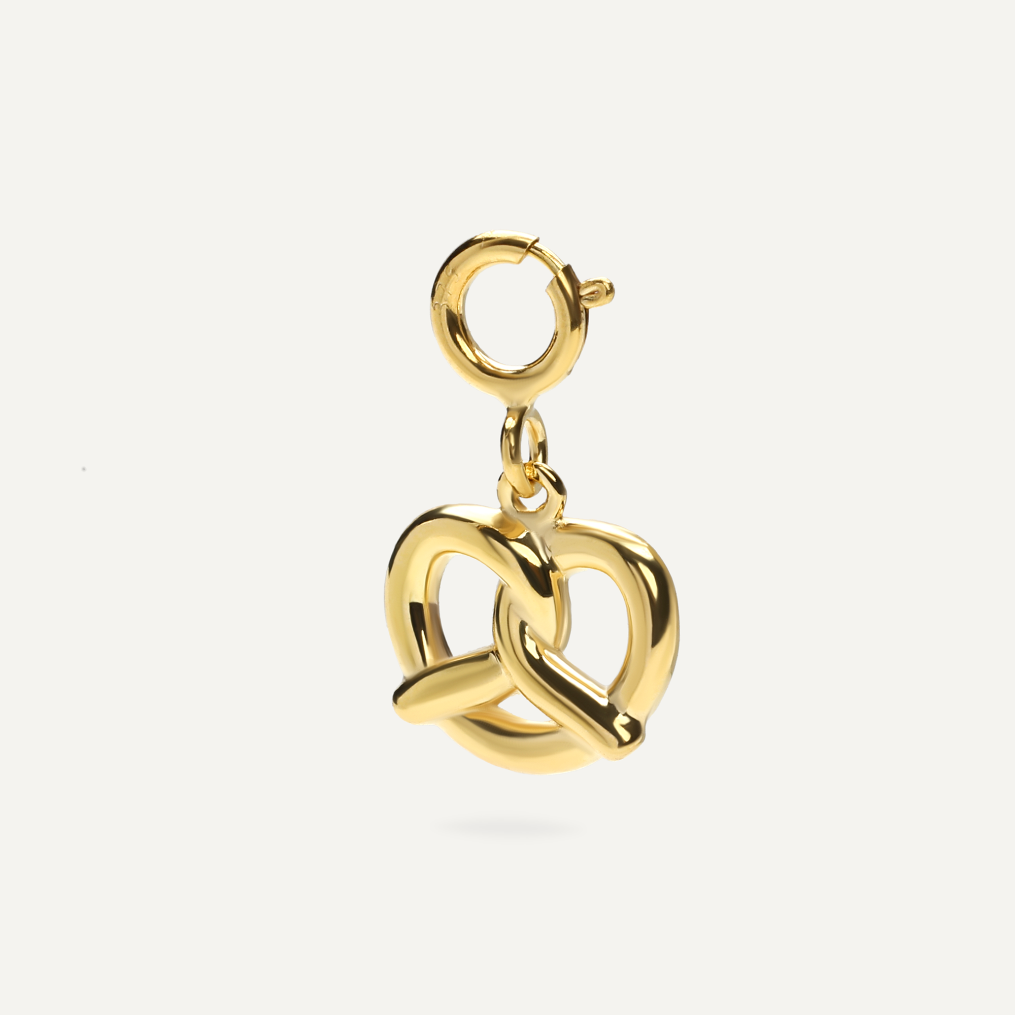 Pretzel Gold Charm | Aurum Lab