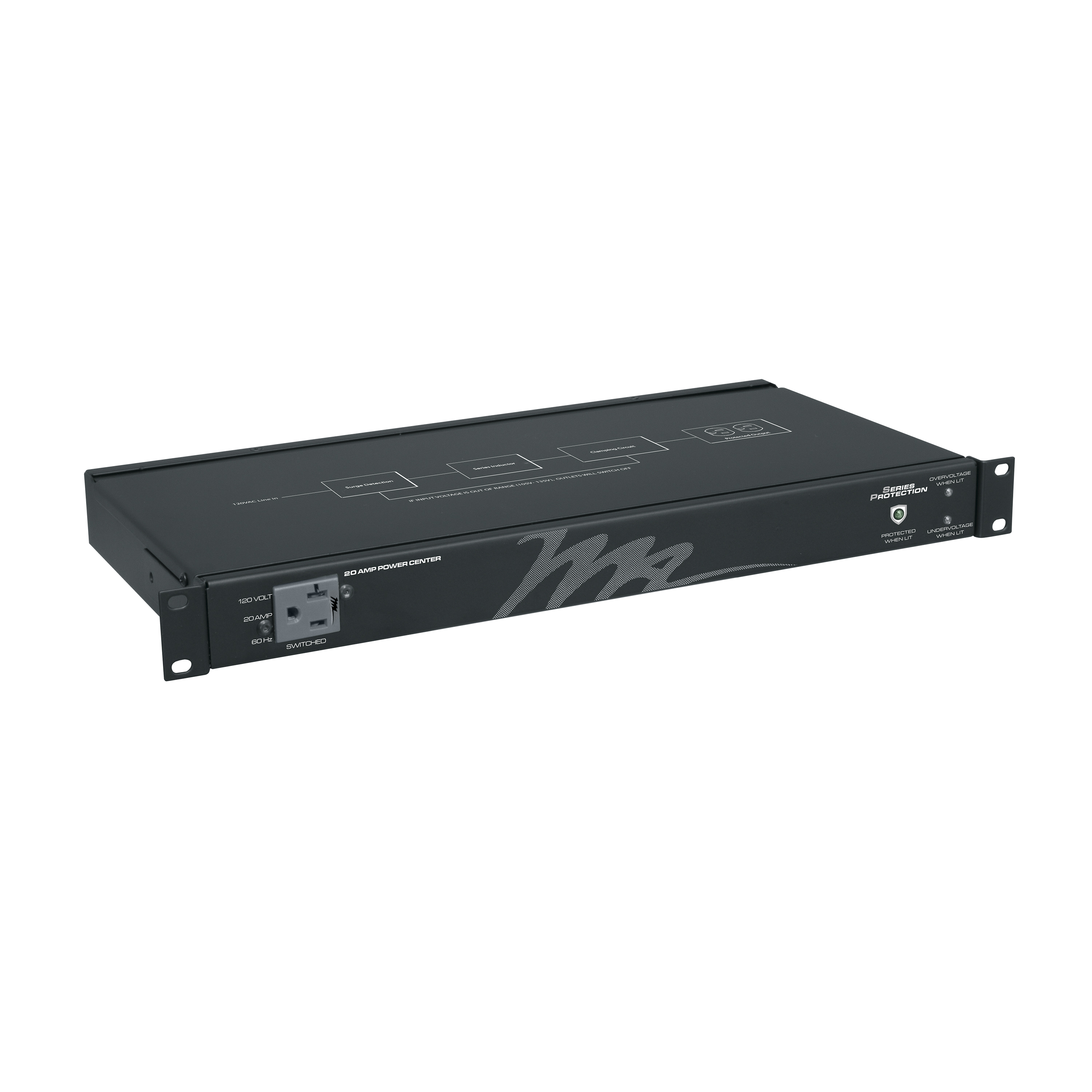 Middle Atlantic PD-920R-SP Rackmount Power, 9 Outlet, 20A with Series ...