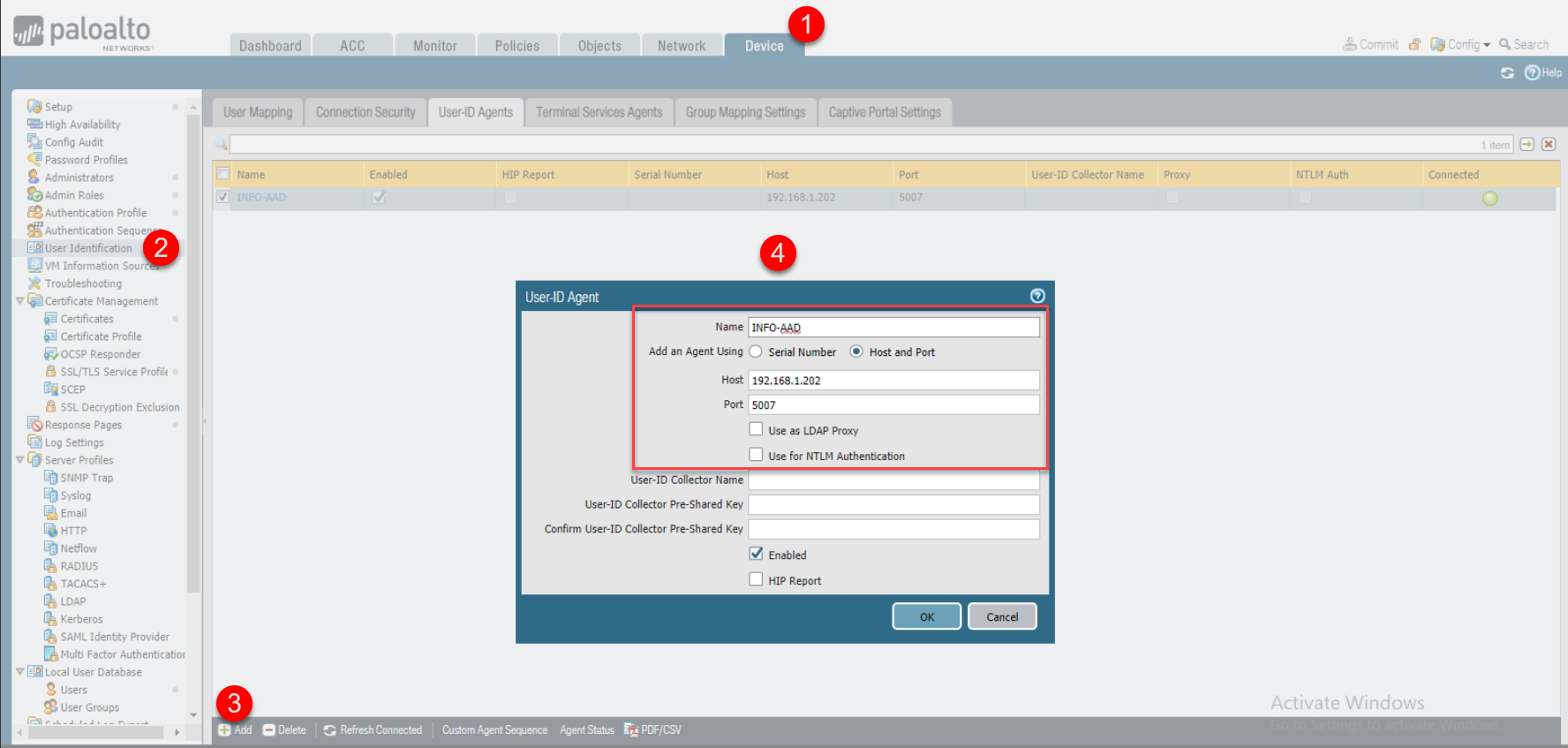 How to Configure User-ID Agent Integration with Active Directory ...