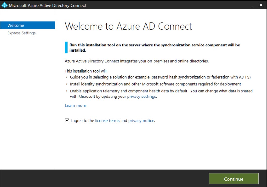Azure AD Connect for Exchange Hybrid Migration