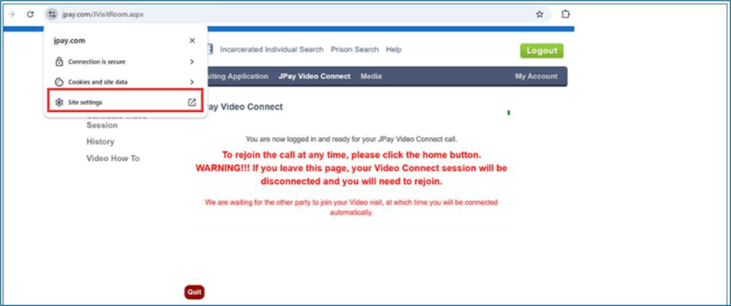 JPay Help Center | Temporary Disruption of Scheduled Video Sessions ...
