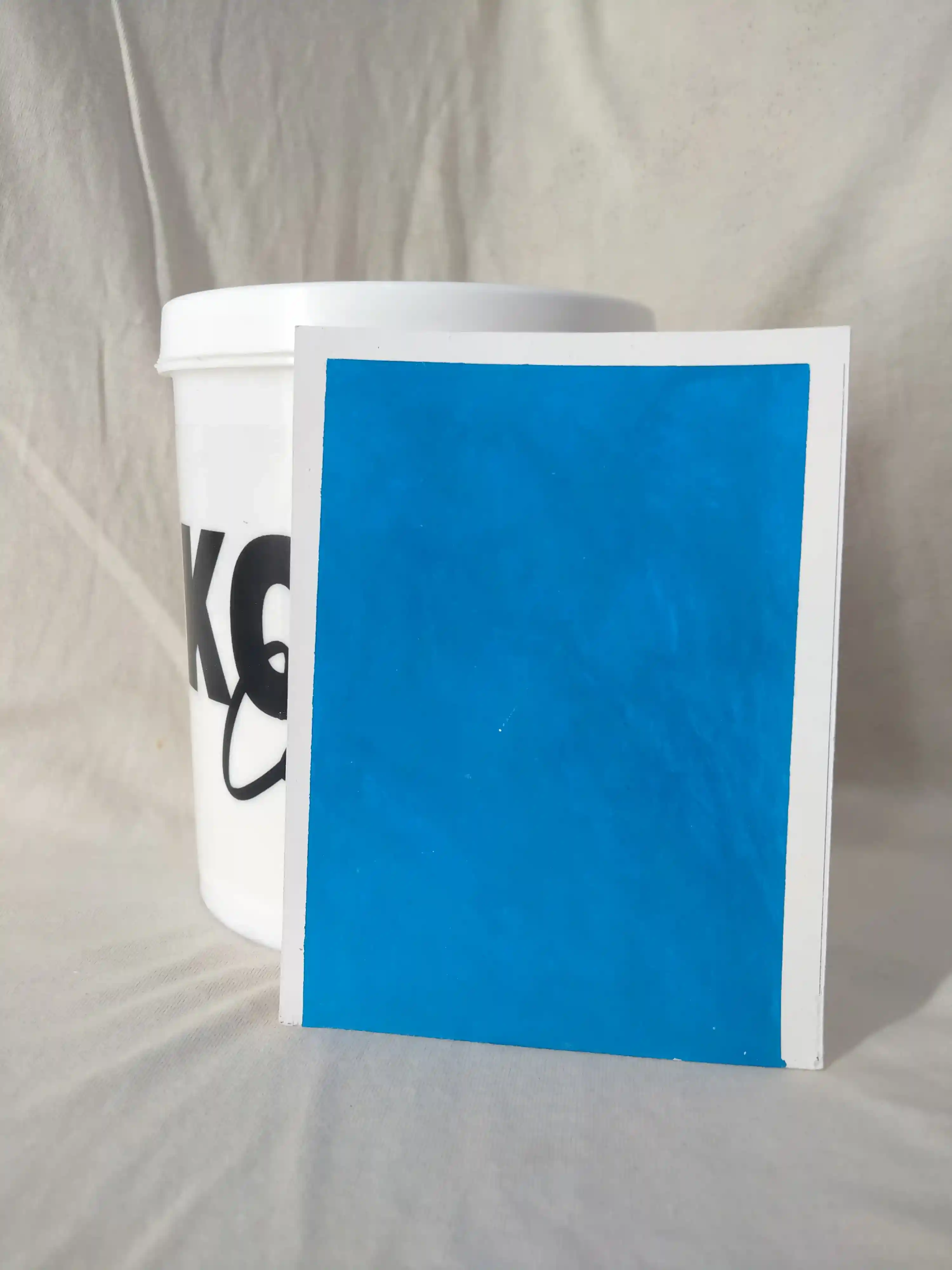 French Blue Lime Wash Texture Paint in India Kolor Canvas