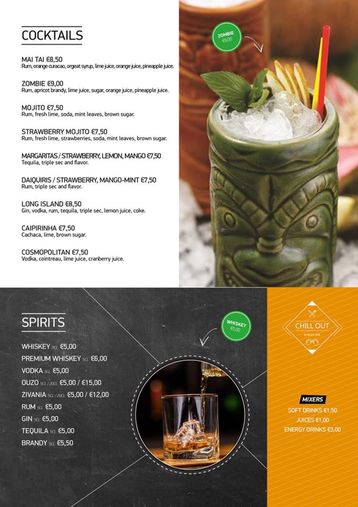 Chill Out Burger Bar, Agios Antonios, Limassol, Cyprus - Κατάλογος - Wolf