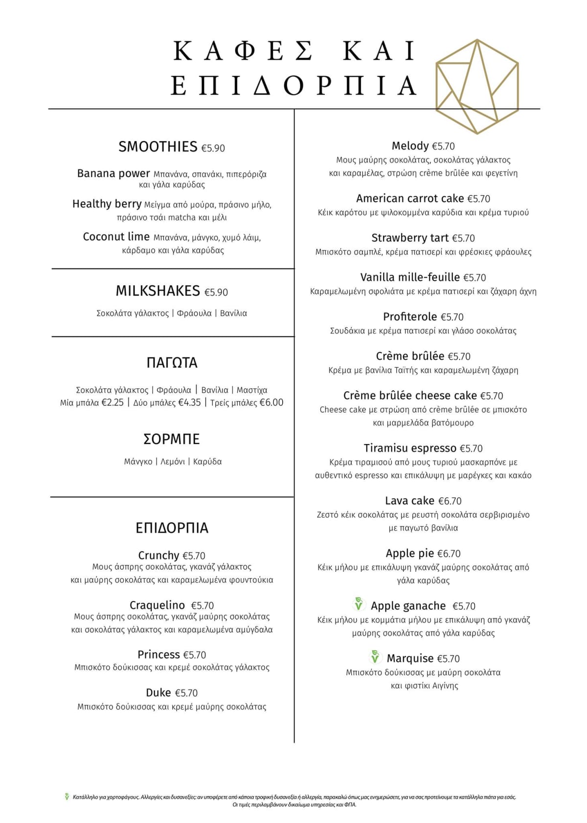 Pralina Confectioneries & Experience, Lemesos, Limassol, Cyprus - Menu ...