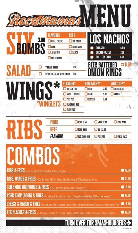 RocoMamas, Nicosia, Nicosia, Cyprus - Menu - Wolf