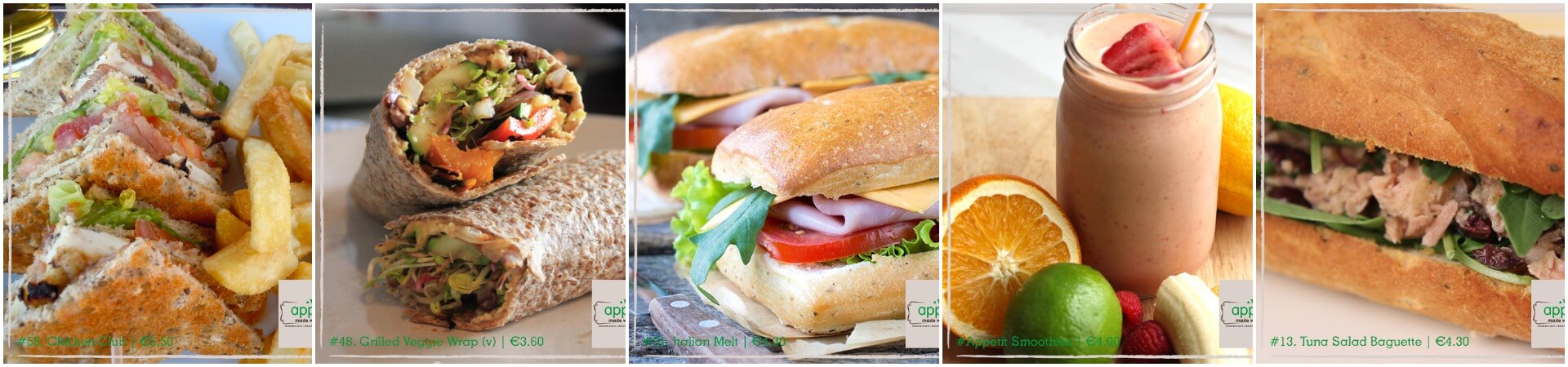 Appetit Sandwich & Coffee Shop, Egkomi, Nicosia, Cyprus - Menu - Wolf