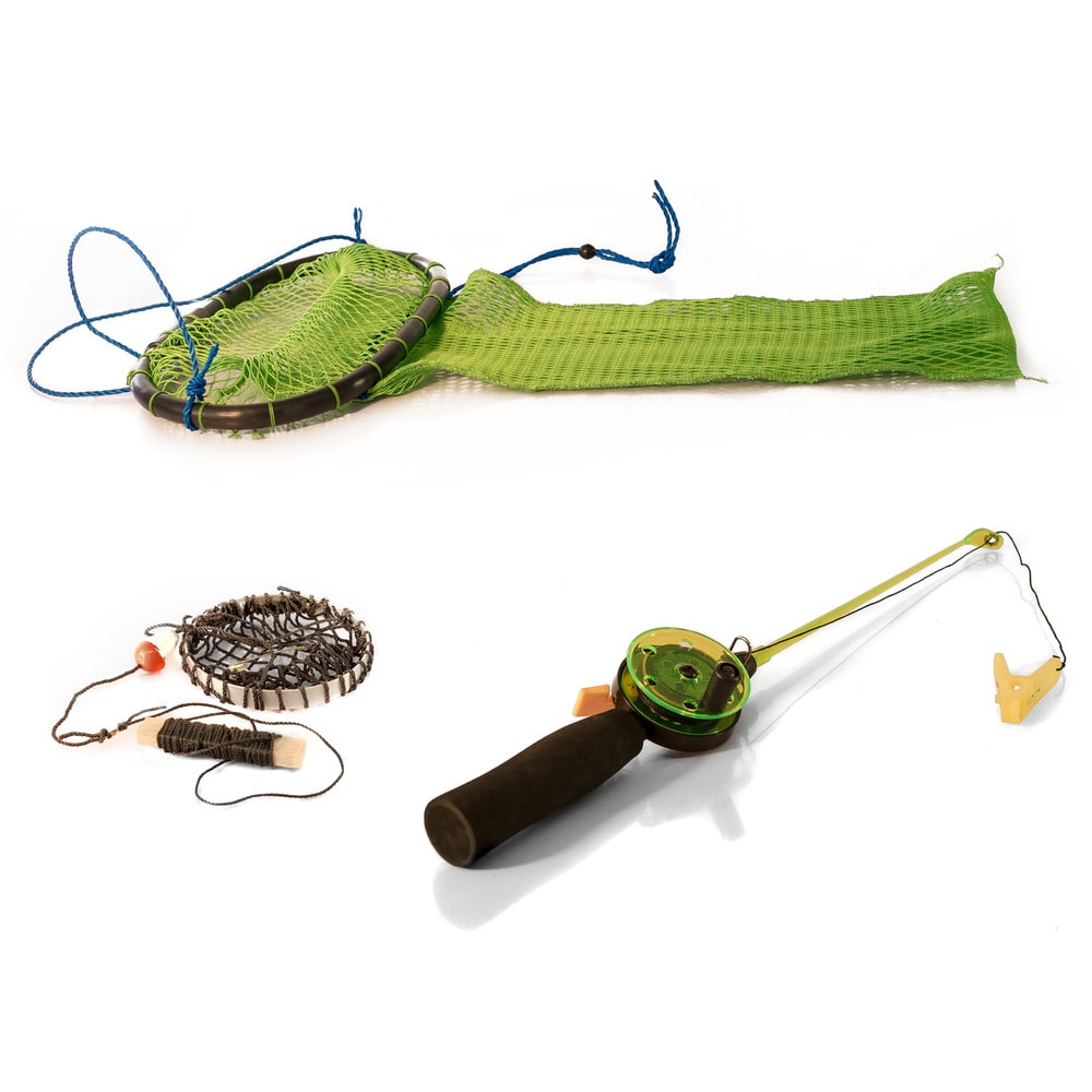 Krabbesett barn 3 deler: krabbefanger, fiskestang og Chr. Baardsen & Søn AS