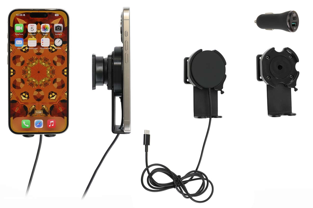 Mount with tilt swivel for Apple iPhone 13 Pro Max | Brodit