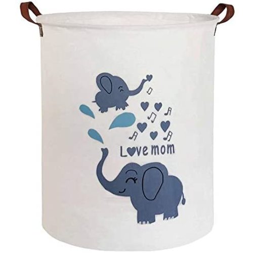 Home & Living Elephant Rock Design Canvas Fabric Collapsible Organizer ...