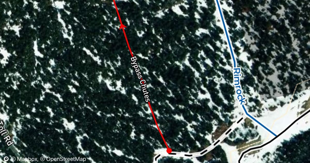 Bypass Chutes, Mount Mansfield - Ski Tour, Map | Backtrack