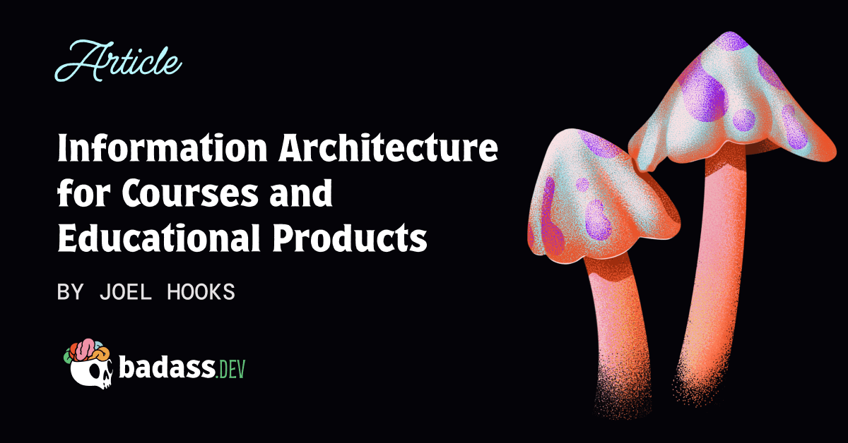 Information Architecture for Courses and Educational Products