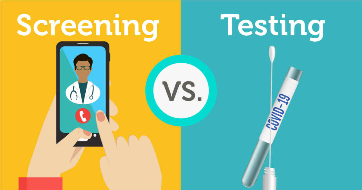 COVID-19 screening vs. testing | Baptist Health | Jacksonville, FL