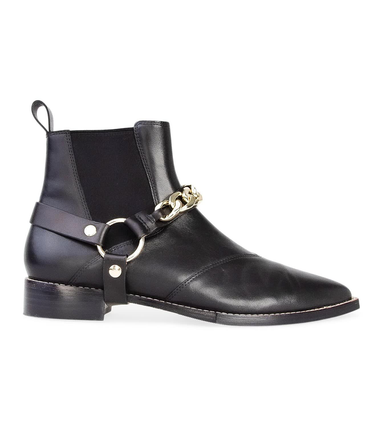 Boot Harness Black Leather Accessories | Bared Footwear