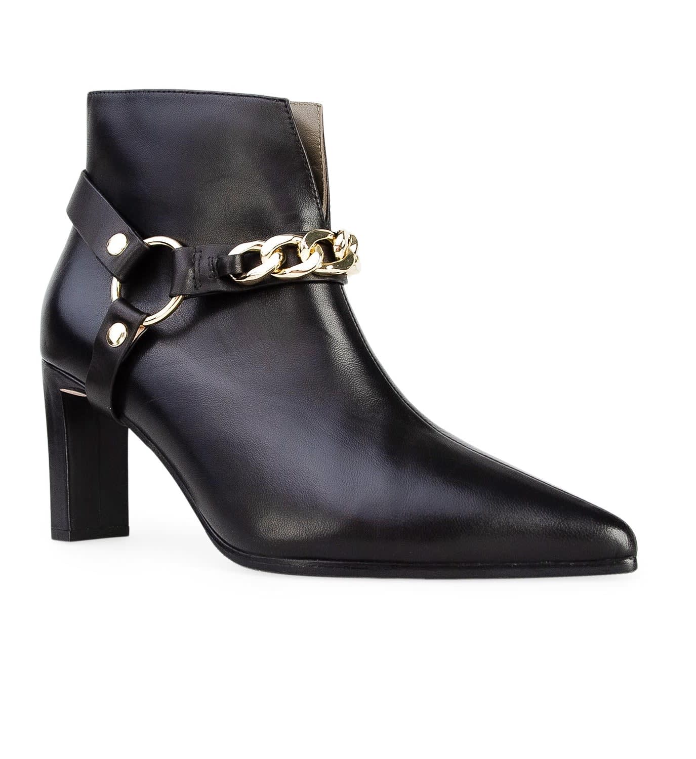 Boot Harness Black Leather Accessories | Bared Footwear